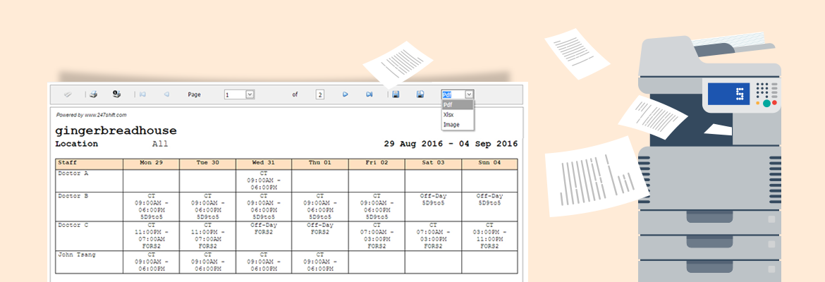 Printable Shift Schedule Template For Staff Shift Scheduling